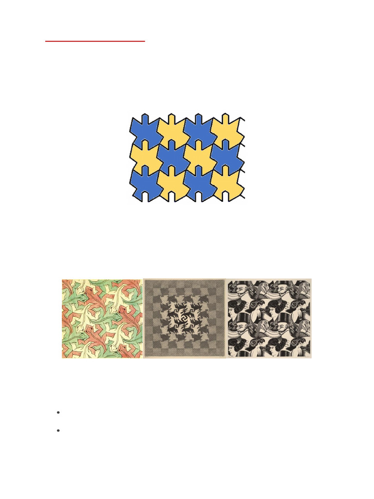 Creating Escher-Inspired Tessellations | PDF | Geometry | Mathematics