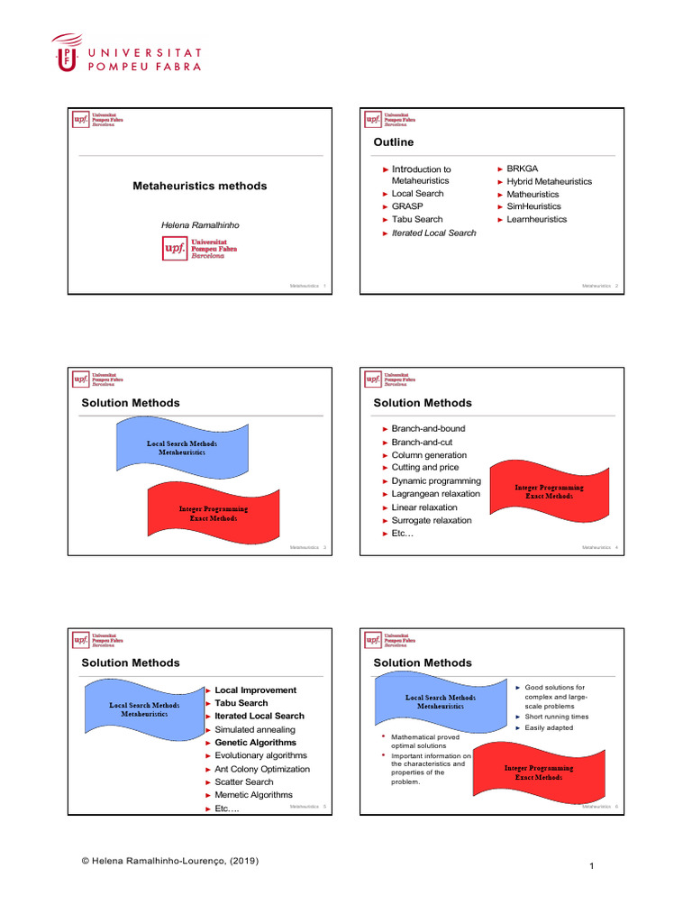 Metaheuristics | PDF | Metaheuristic | Mathematical Optimization
