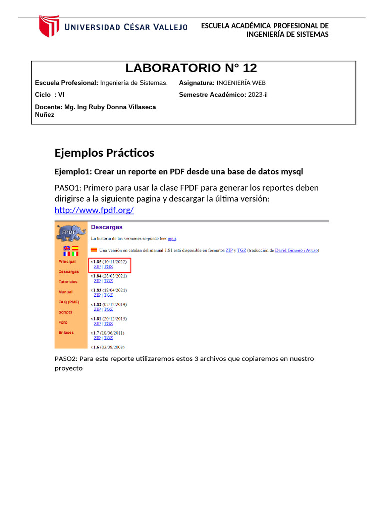 Actividad Gu A de Laboratorio Sesi N 12 2 | PDF | Informática | Software