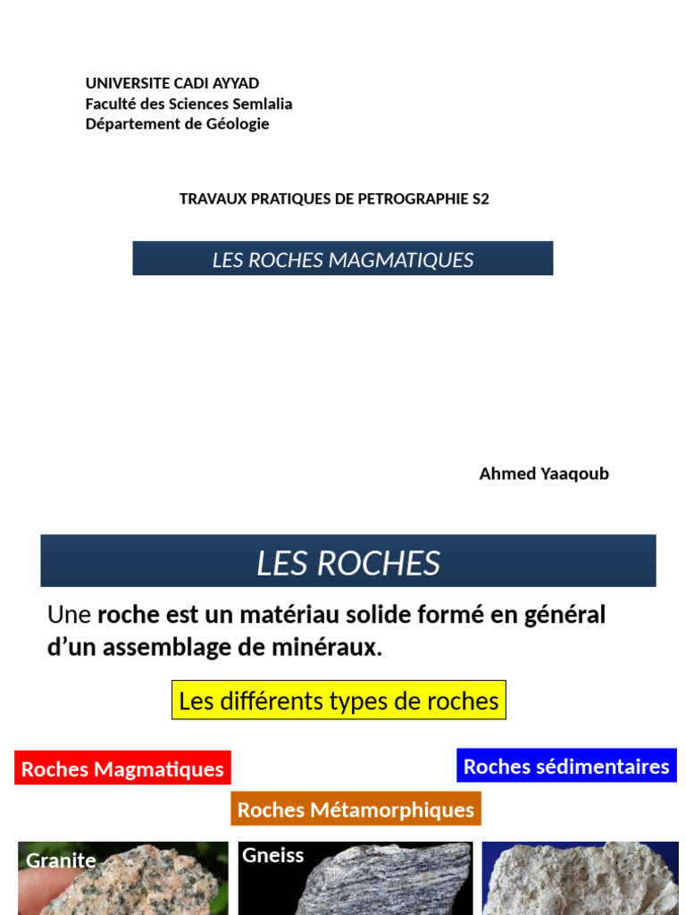 Classification des Roches Magmatiques | PDF | Roche magmatique | Magma