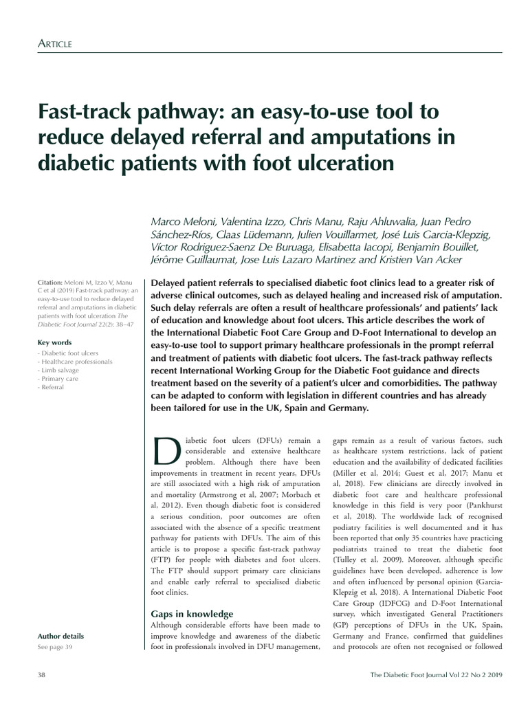 Fast Track Pathway Easy Use Tool Reduce Delayed Referral and ...