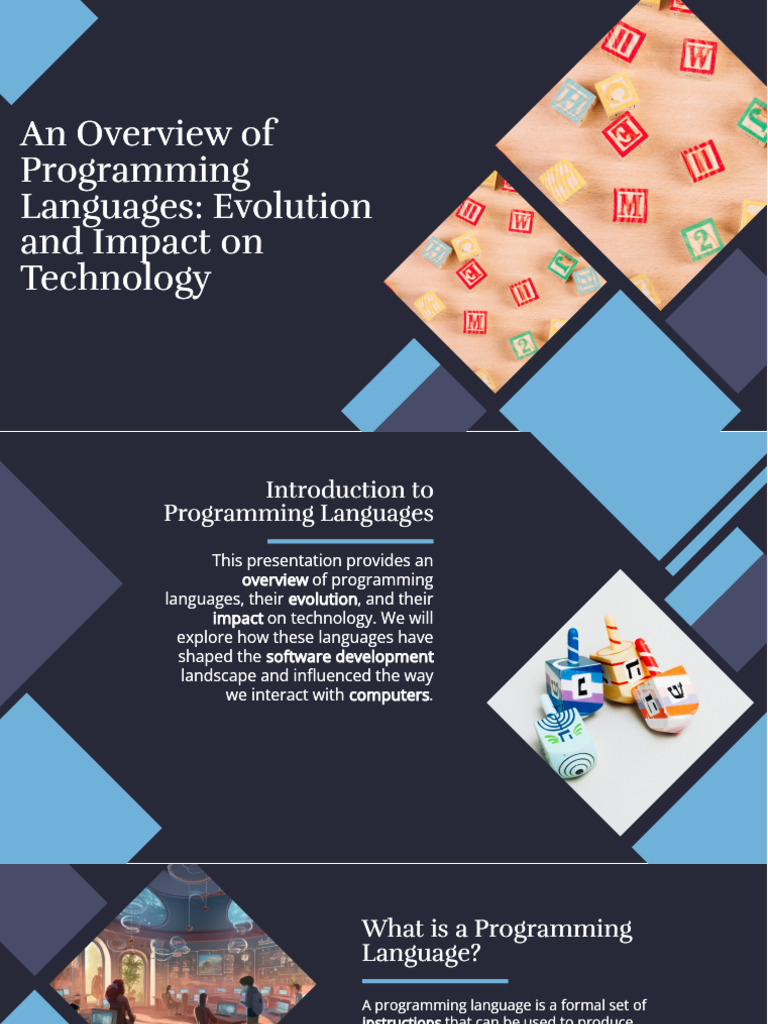 Slidesgo An Overview of Programming Languages Evolution and Impact On ...