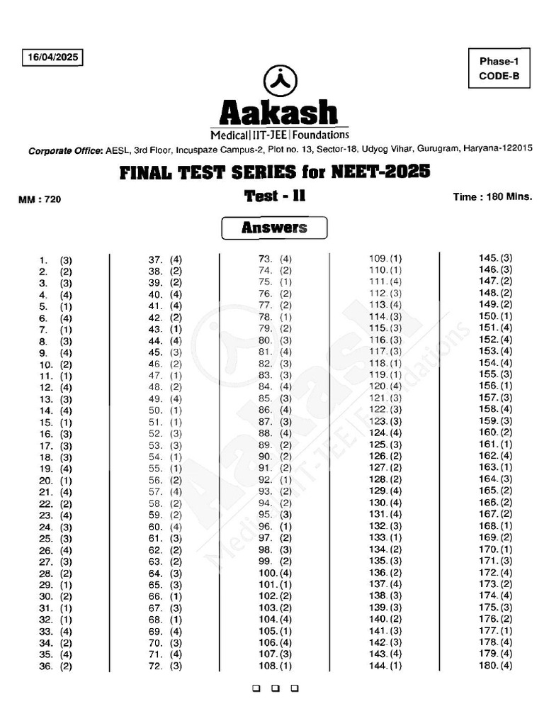 FTS 11 Solution PDF | PDF