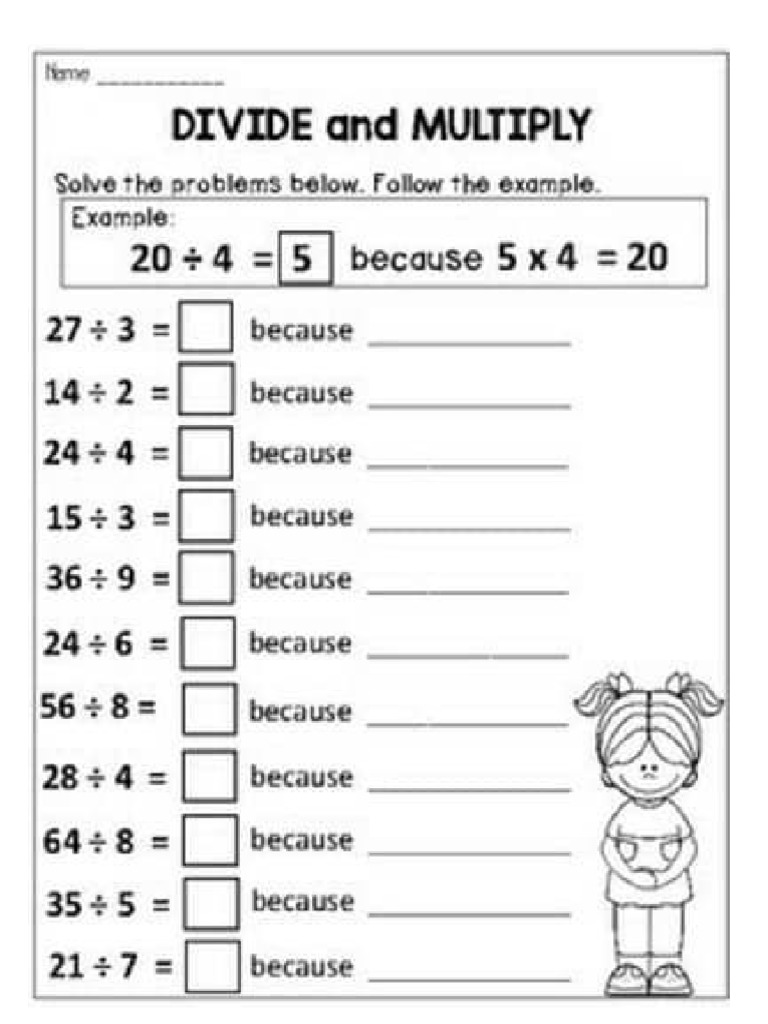 3rd Grade Multiplication and Division Facts Practice Worksheets | PDF