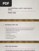 First Aid Objectives and Principles Guide | PDF | First Aid | Emergency