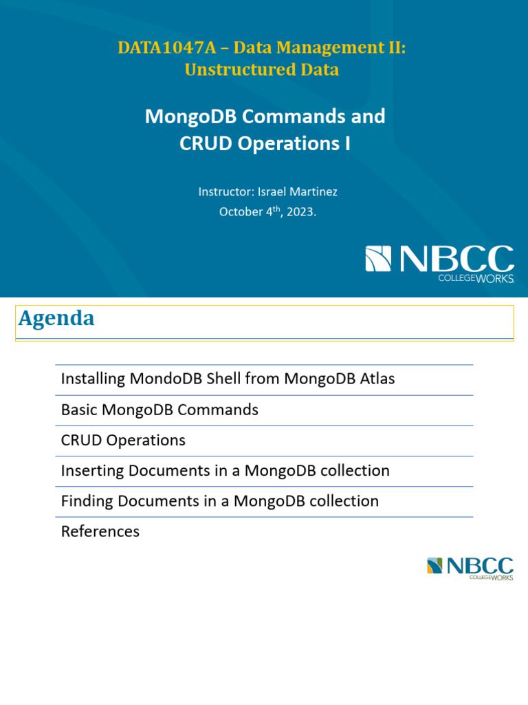 MongoDB CRUD Operations Overview | PDF | Mongo Db | Databases
