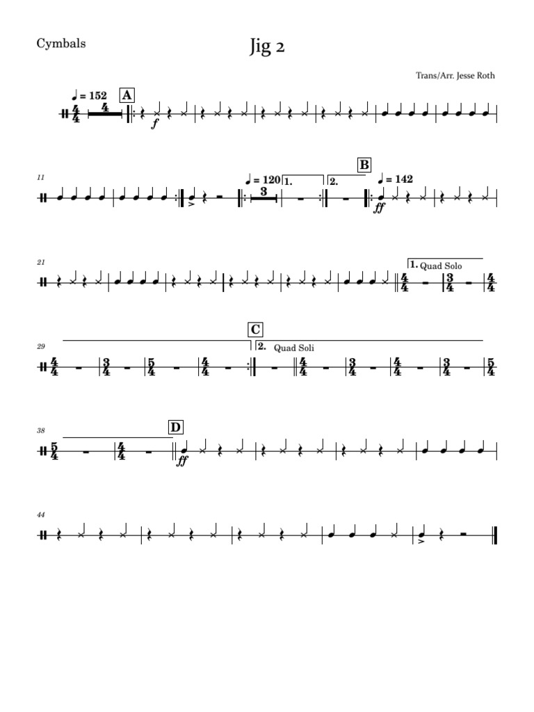 Jig 2 Cymbals | PDF
