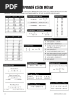 ACT Formula Sheet 1 | PDF | Area | Numbers