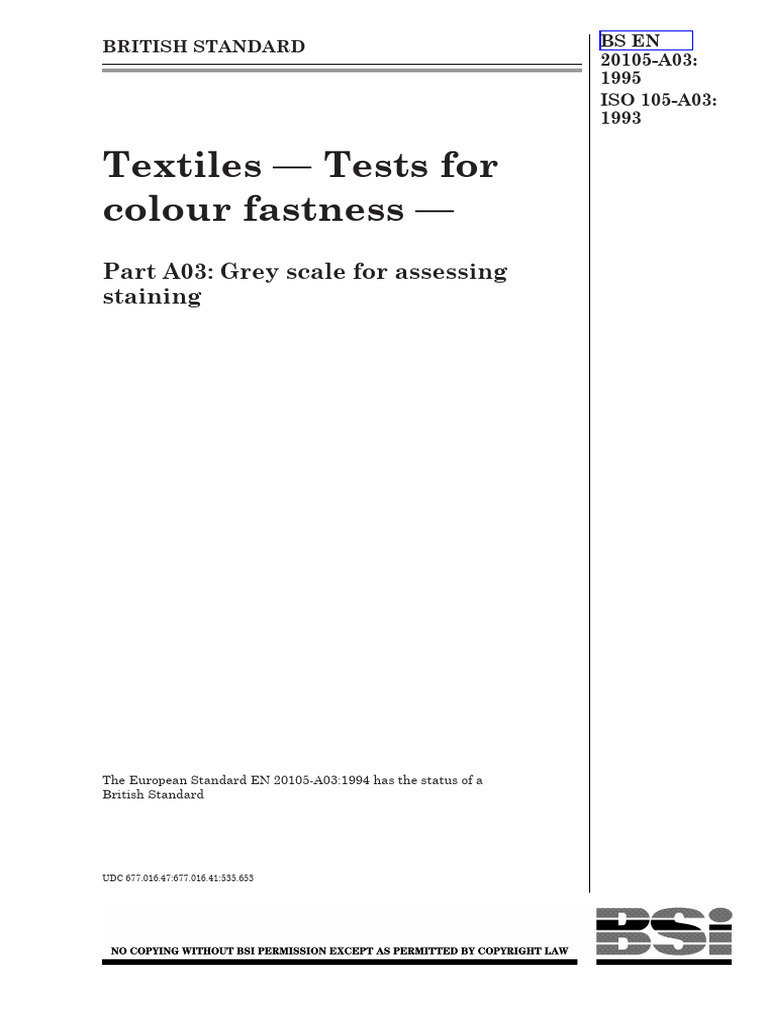 Grey Scale for Assessing Staining | PDF