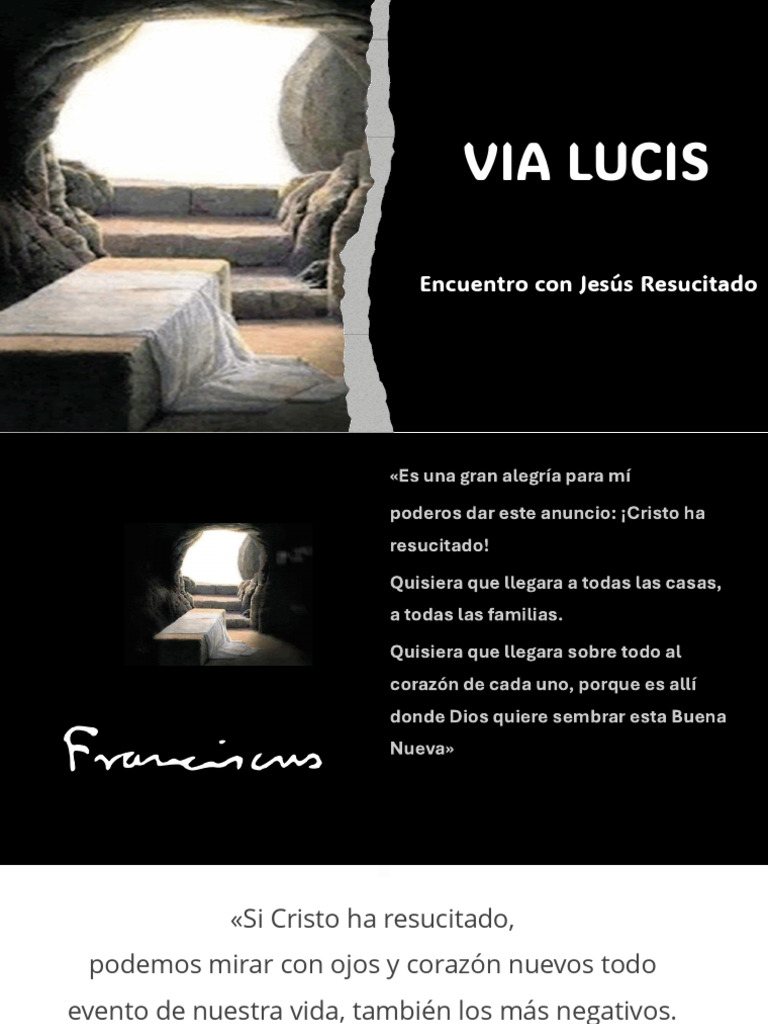 Vía Lucis 2025: Encuentro con el Resucitado | PDF