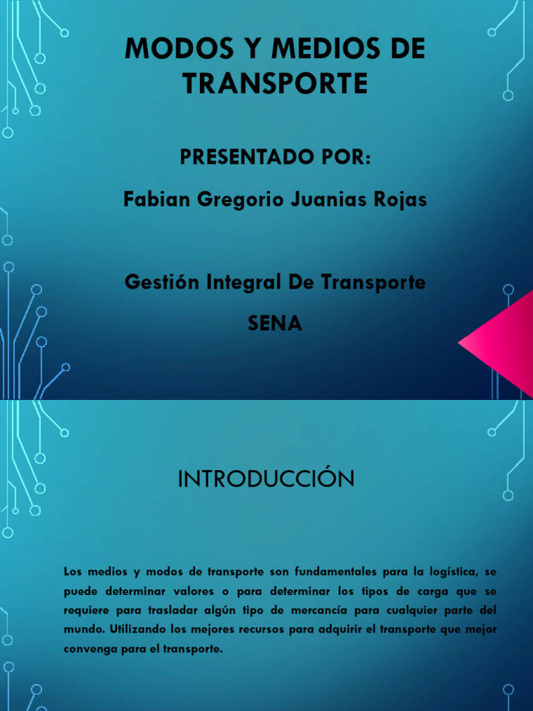 Modos y Medios de Transporte Eficientes | PDF | Transporte | Economias