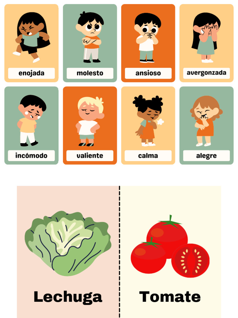 Azul Español Preposiciones de Lugar Tarjetas Didácticas | PDF