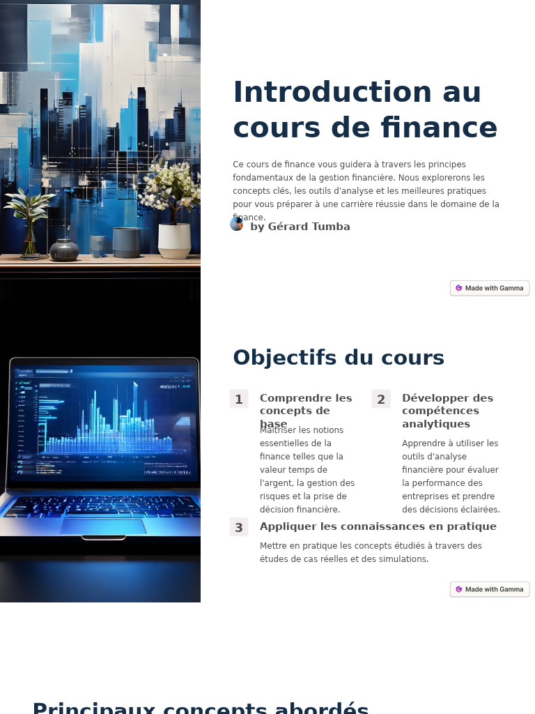 Introduction au cours de finance essentielle | PDF | Business | Banques