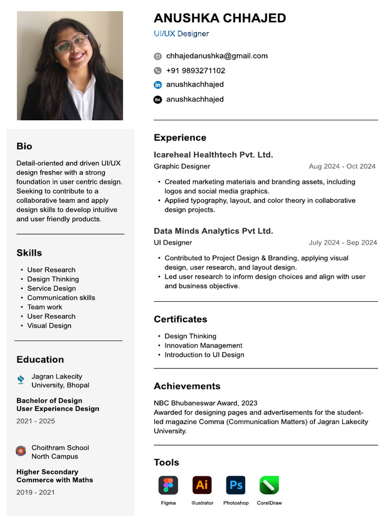 Resume Anushka | PDF