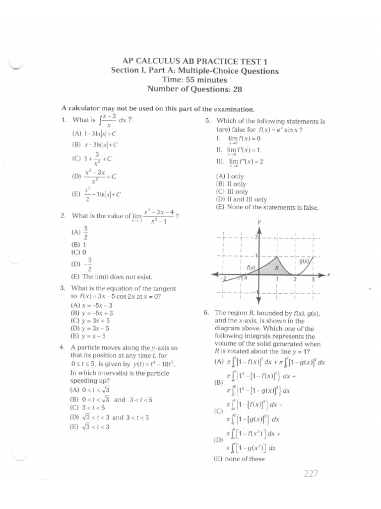 Multiple Choice Practice Test 1 With Answers | PDF