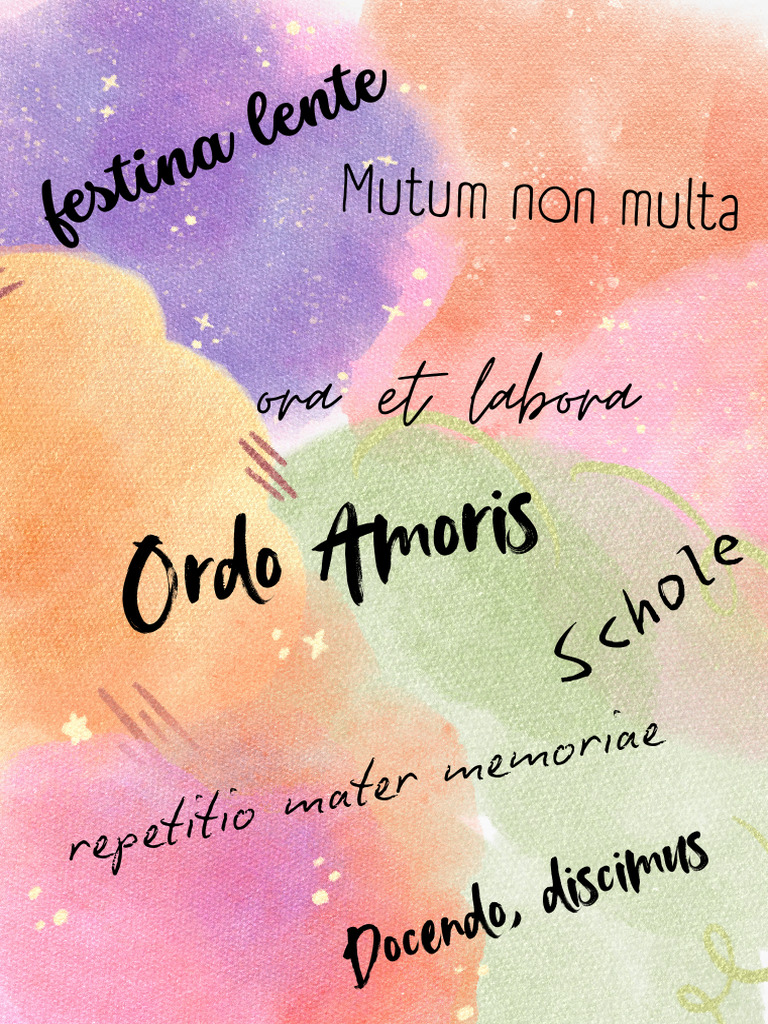 Capa Caderno Latim - Aquarelado Colorido PDF | PDF