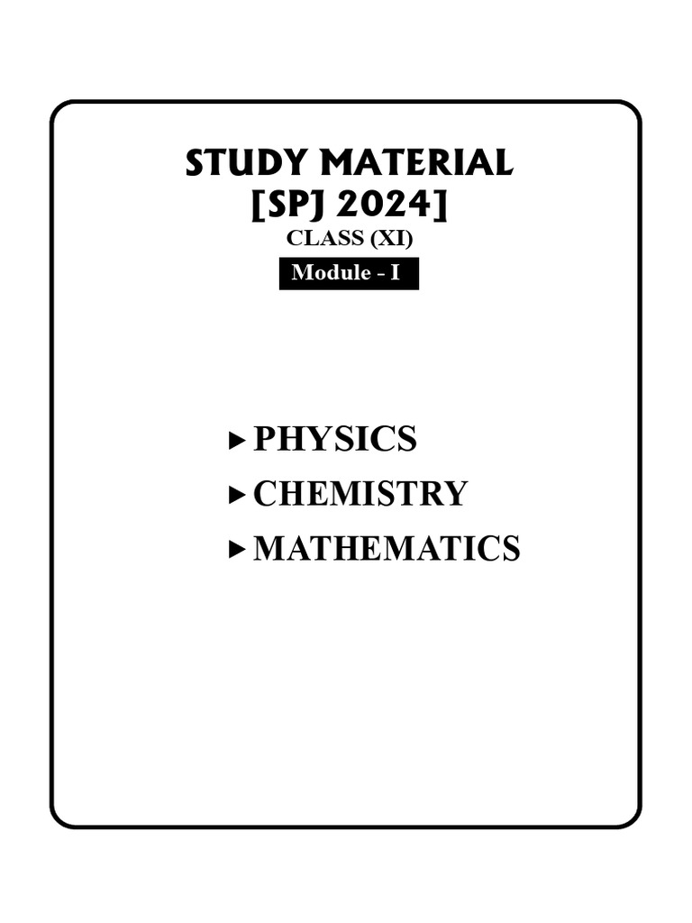 Study Material 1 St | PDF | Trigonometric Functions | Mathematics