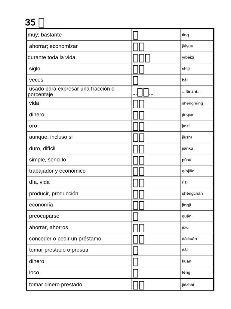 Vocabulario Libro y Extras 35-38 | PDF