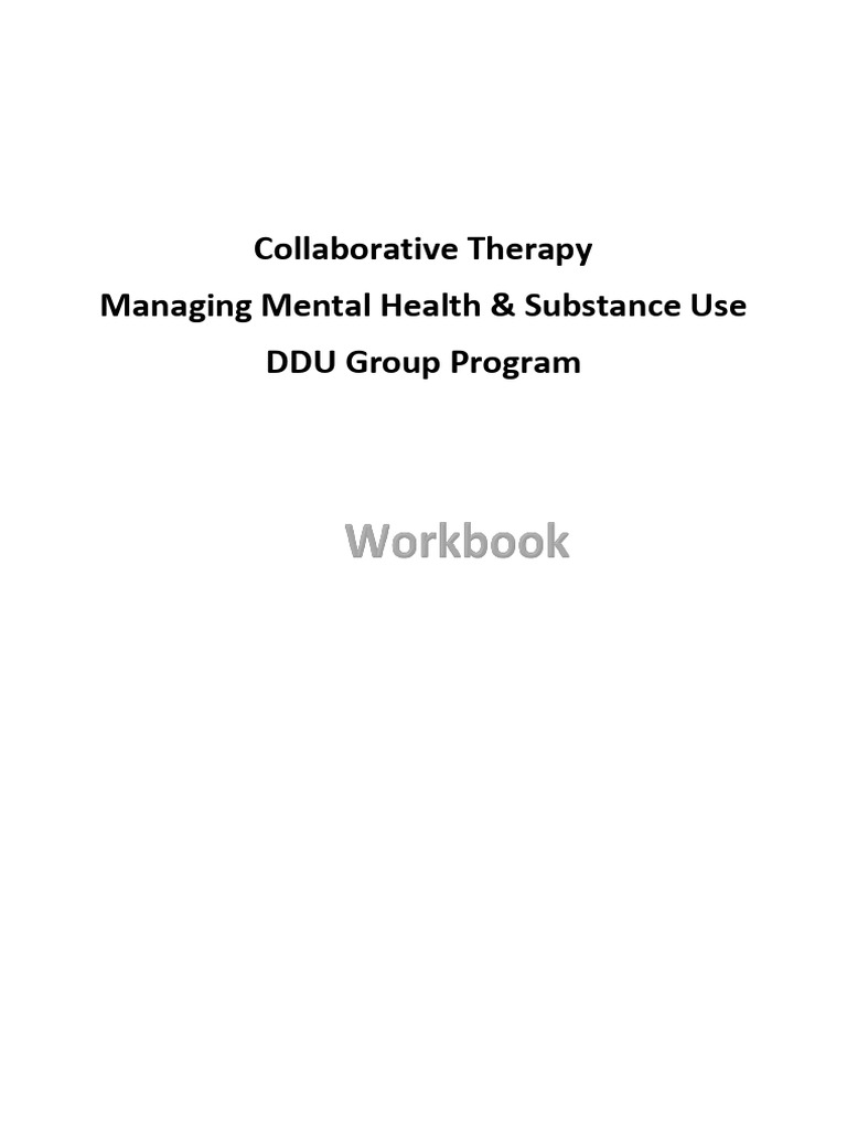 DDU Program Workbook PDF - Edited | PDF | Mental Disorder | Anxiety