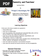 Lipids Overview and Functions in Biochemistry | PDF | Lipid | Fatty Acid