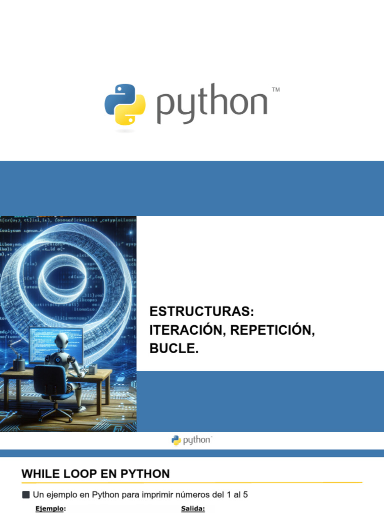 Bucles en Python: While y For | PDF