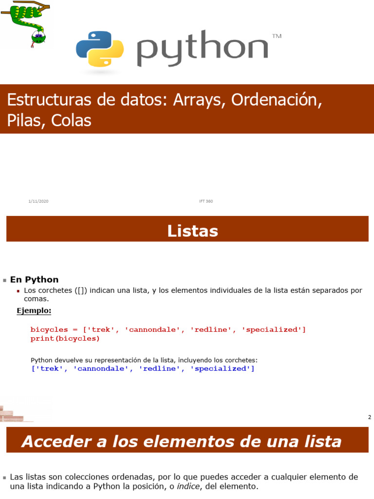 2.4 Python - Data Structures - Esp-1 | PDF | Python (lenguaje de programación) | Paradigmas de ...