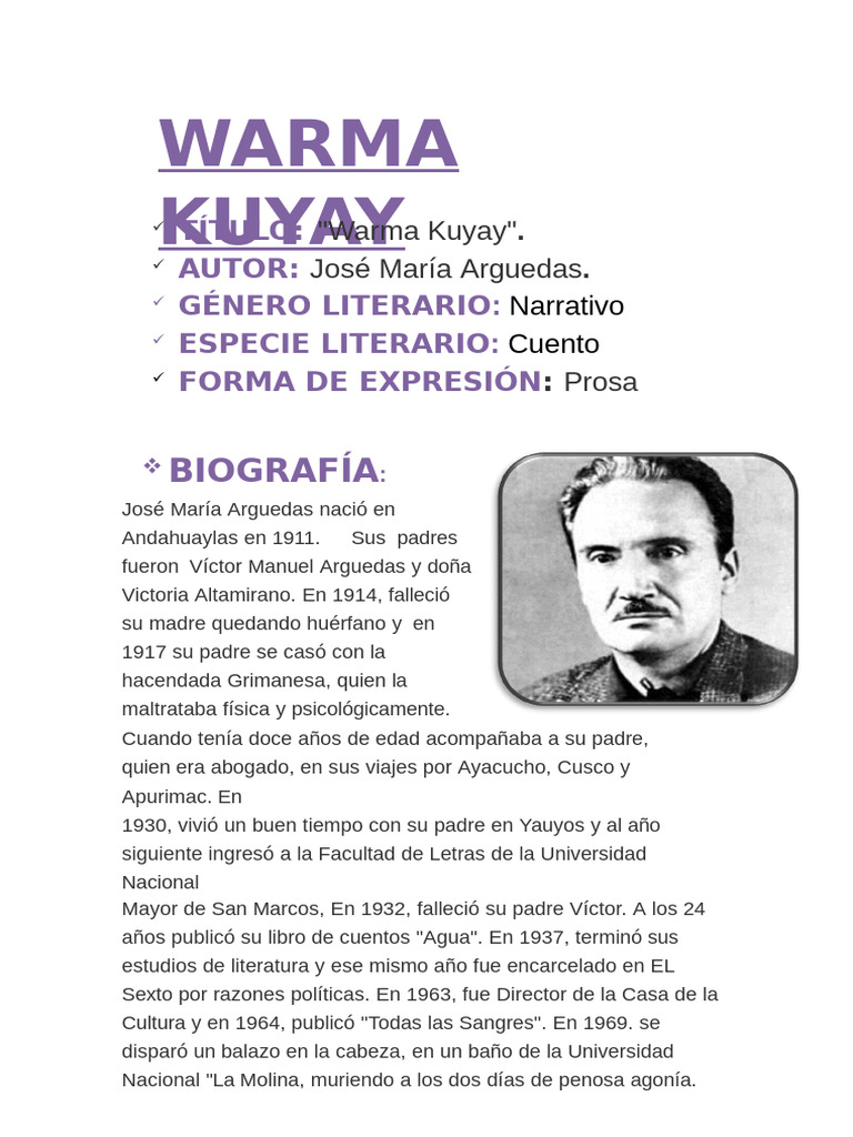 Warma Kuyay | PDF | Literatura en español