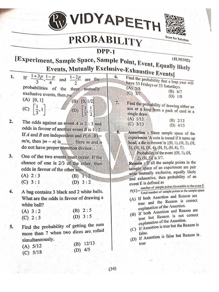 DPP probability 12th (3) | PDF
