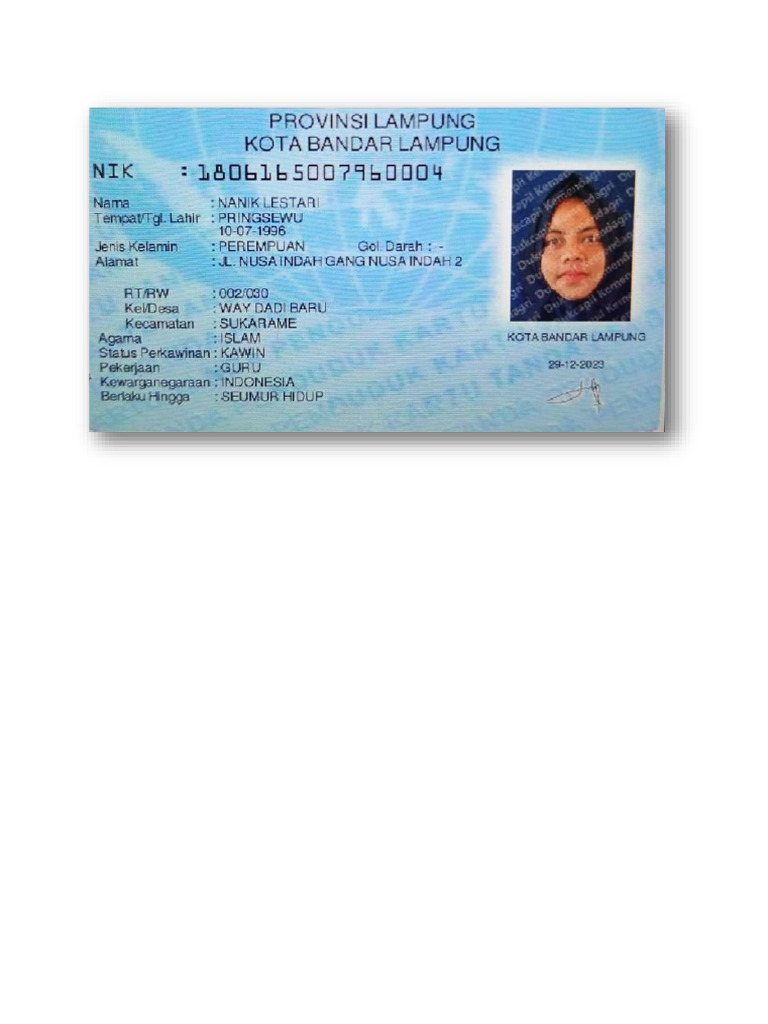 KTP Terbaru | PDF