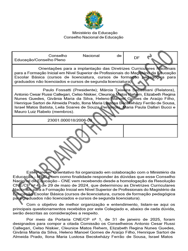 Parecer CNE CP 5-2025 | PDF | Pedagogia | Aprendizado