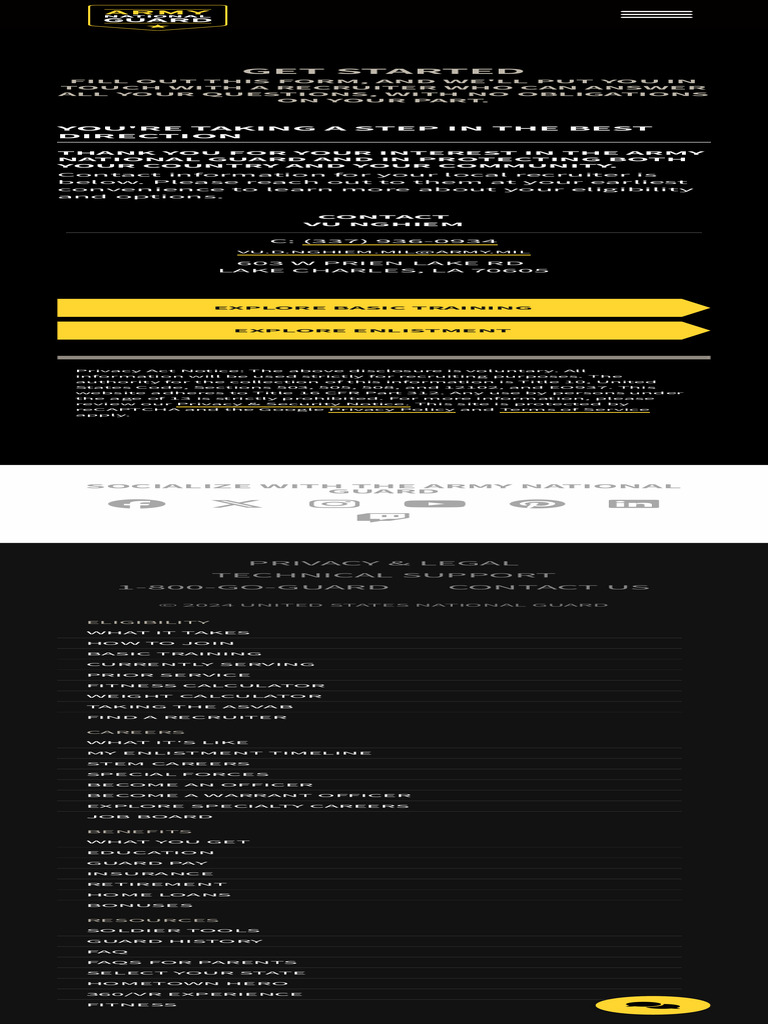 Connect with Army National Guard Recruiter | PDF