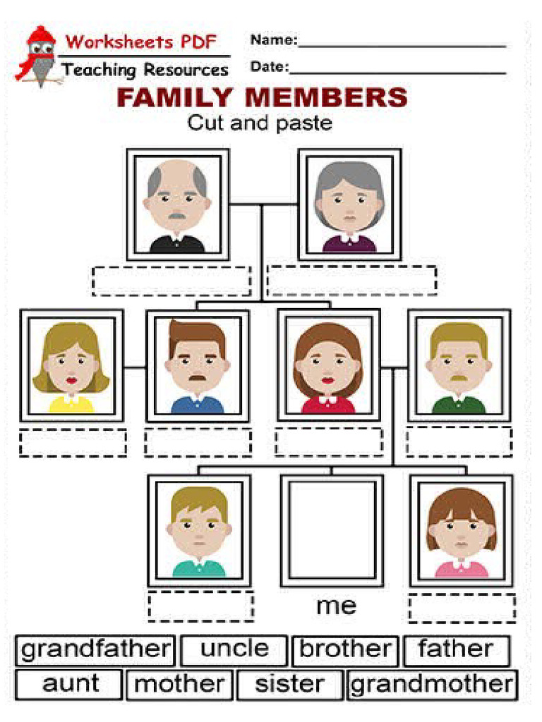 Family Members 1 and 2nd Grade | PDF