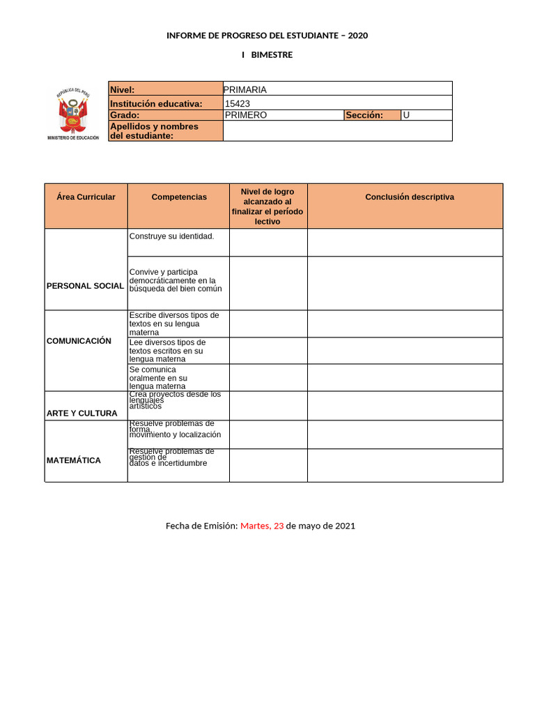 Esquema Libreta de Estudiantes | PDF