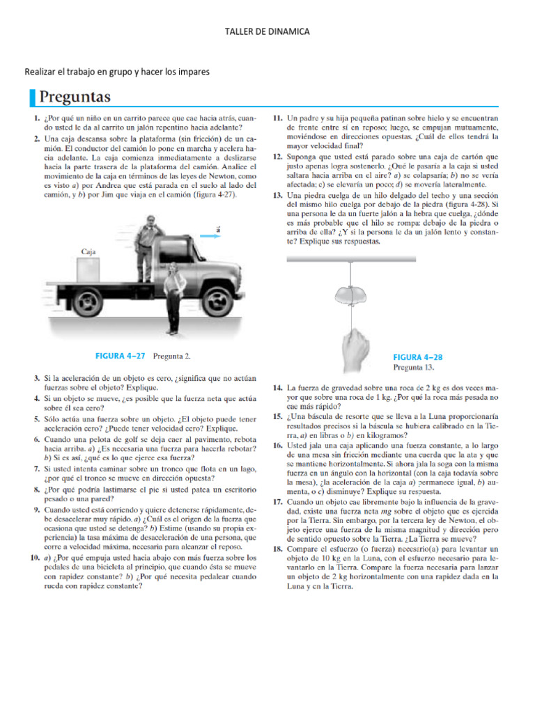 Taller de Dinamica | PDF