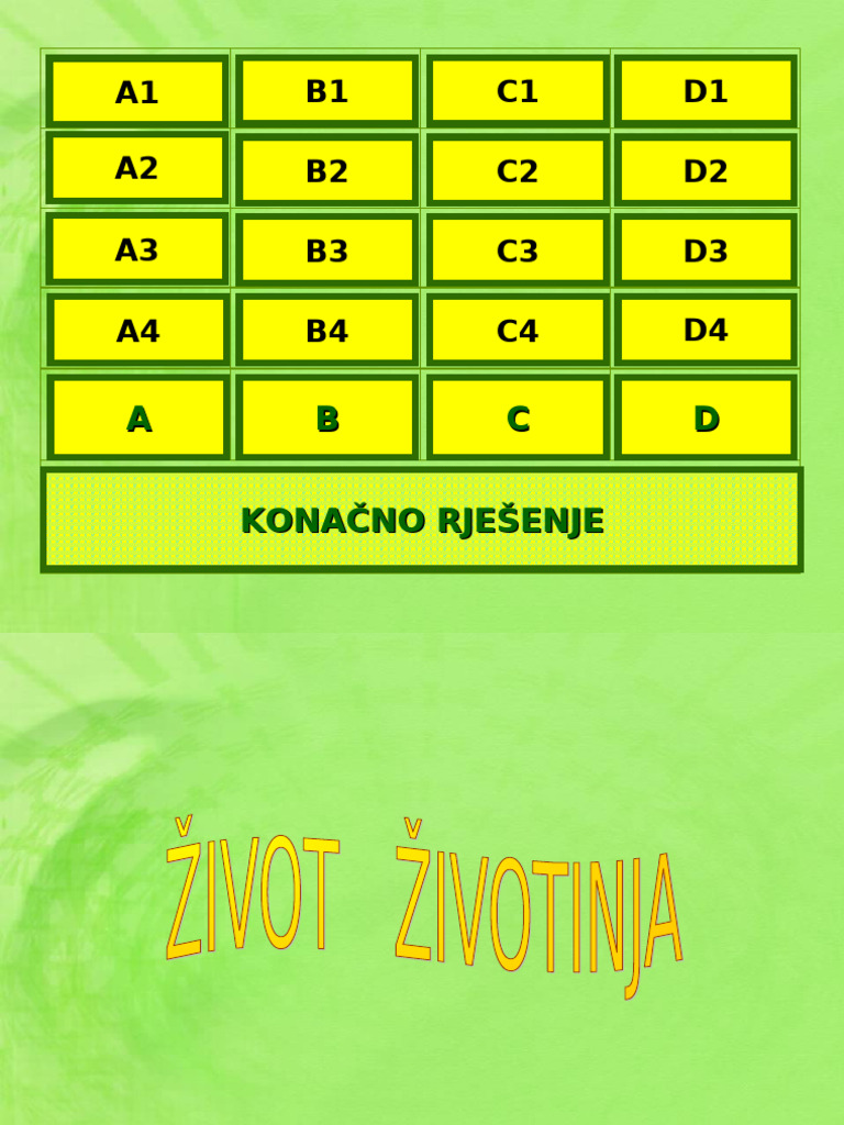 Zivot Zivotinja 4 R Buba | PDF