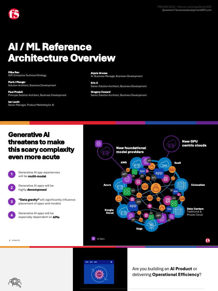 f5 Ai Reference Architecture | PDF | Cloud Computing | Artificial Intelligence
