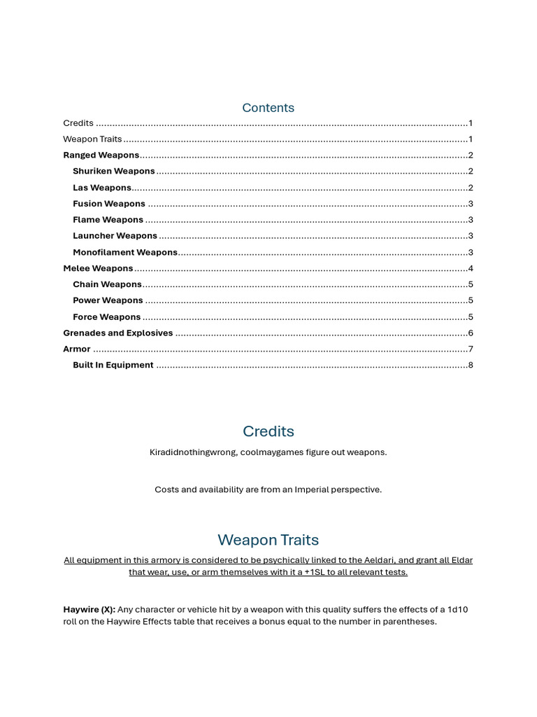 Armory of The Asuryani 1.0 | PDF | Armour | Gun