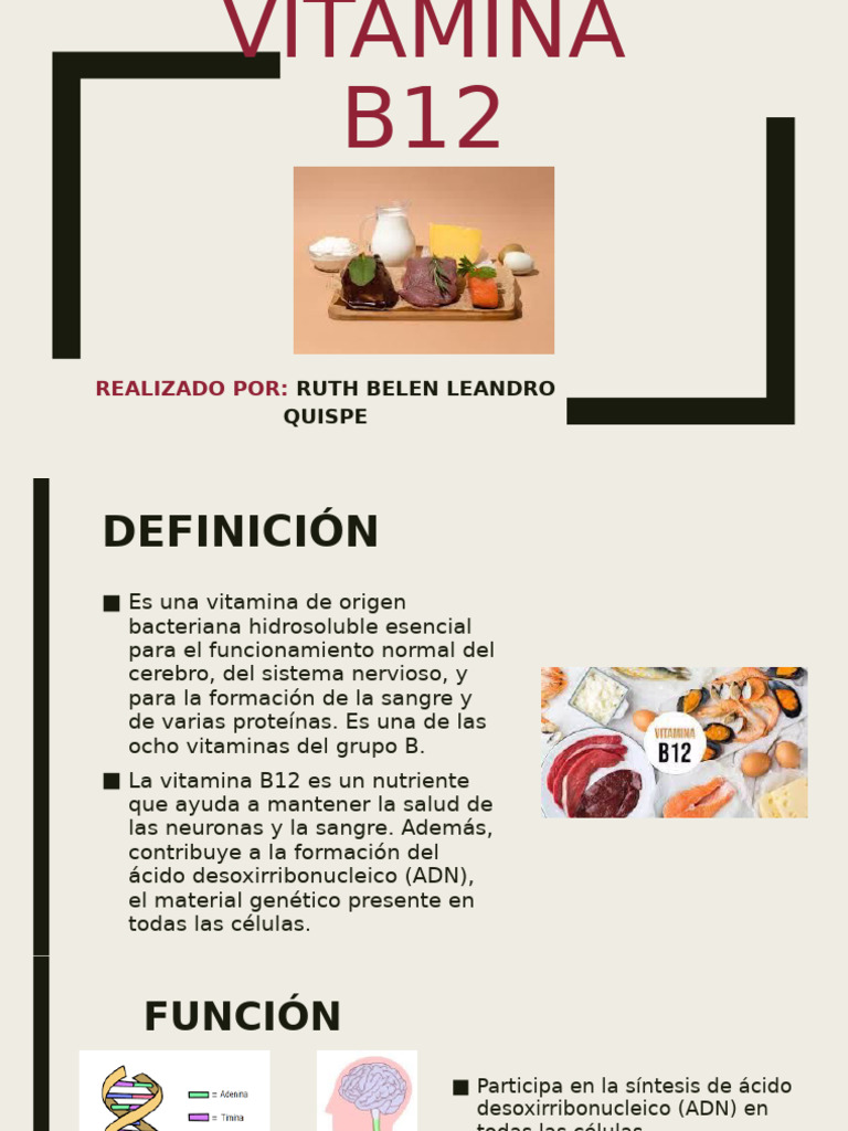 Vitamina B12 | PDF | Vitamina B12 | Vitamina