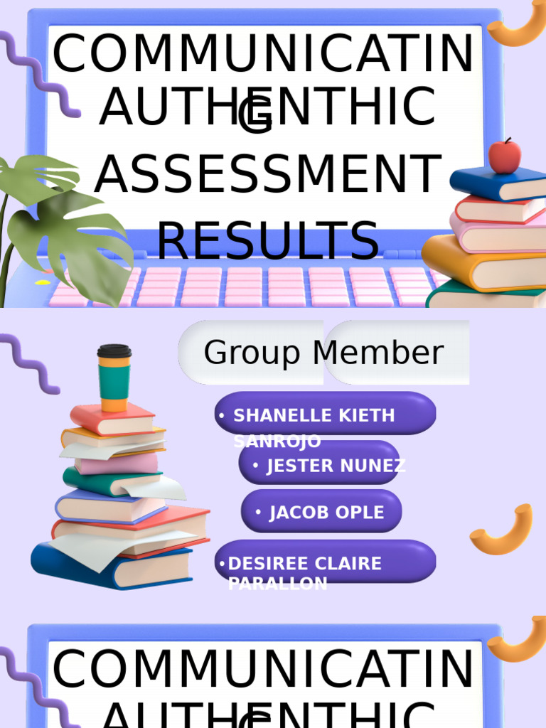 Communicating Authentic Assessment | PDF | Communication | Human ...