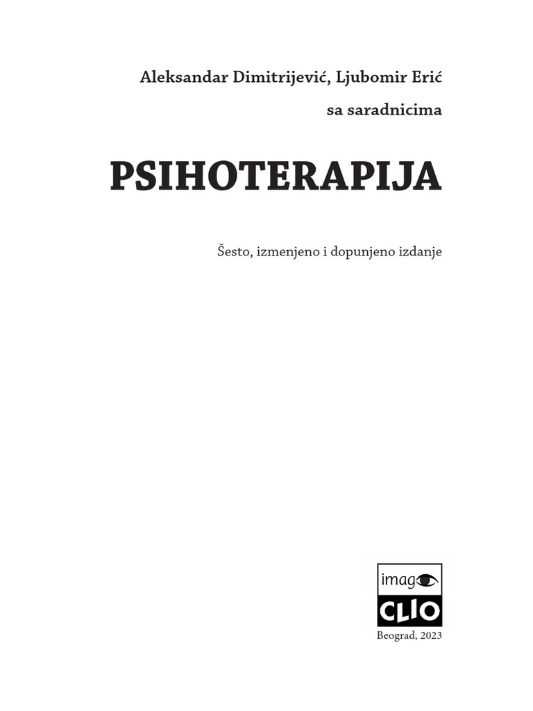 Psihoterapija_odlomak | PDF