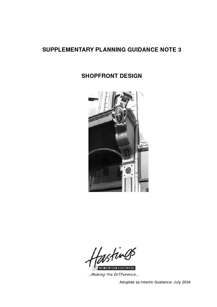 Shopfront Design Guidance Document | PDF | Door | Window