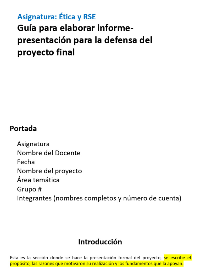 Guia para Elaborar PPT para Defensa Proyecto Final-27!06!2023 | PDF | Bibliografía