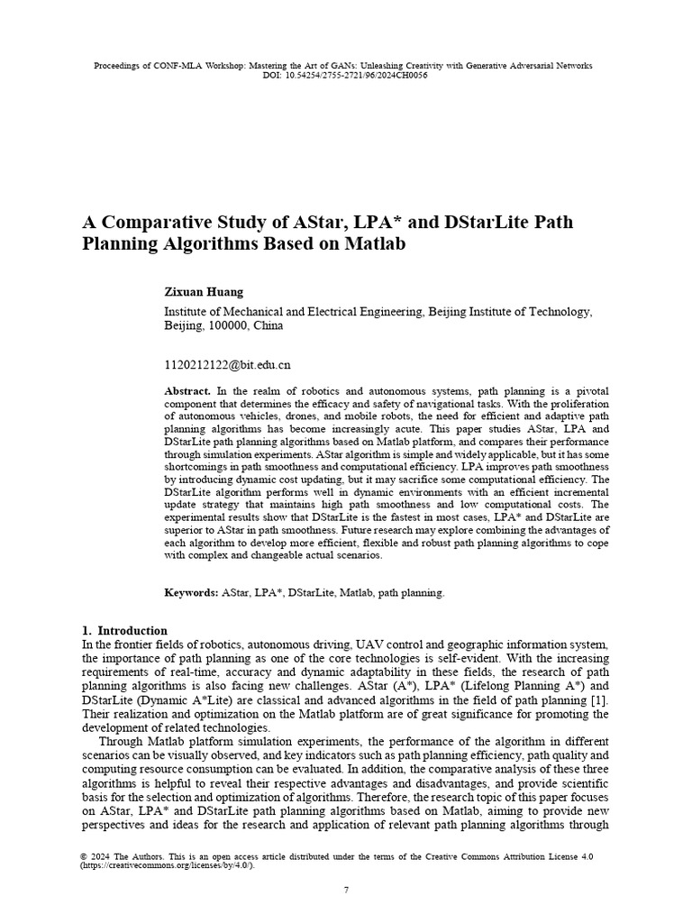 A Comparative Study of AStar LPA and DStarLite Pat | PDF | Applied Mathematics | Computer Science