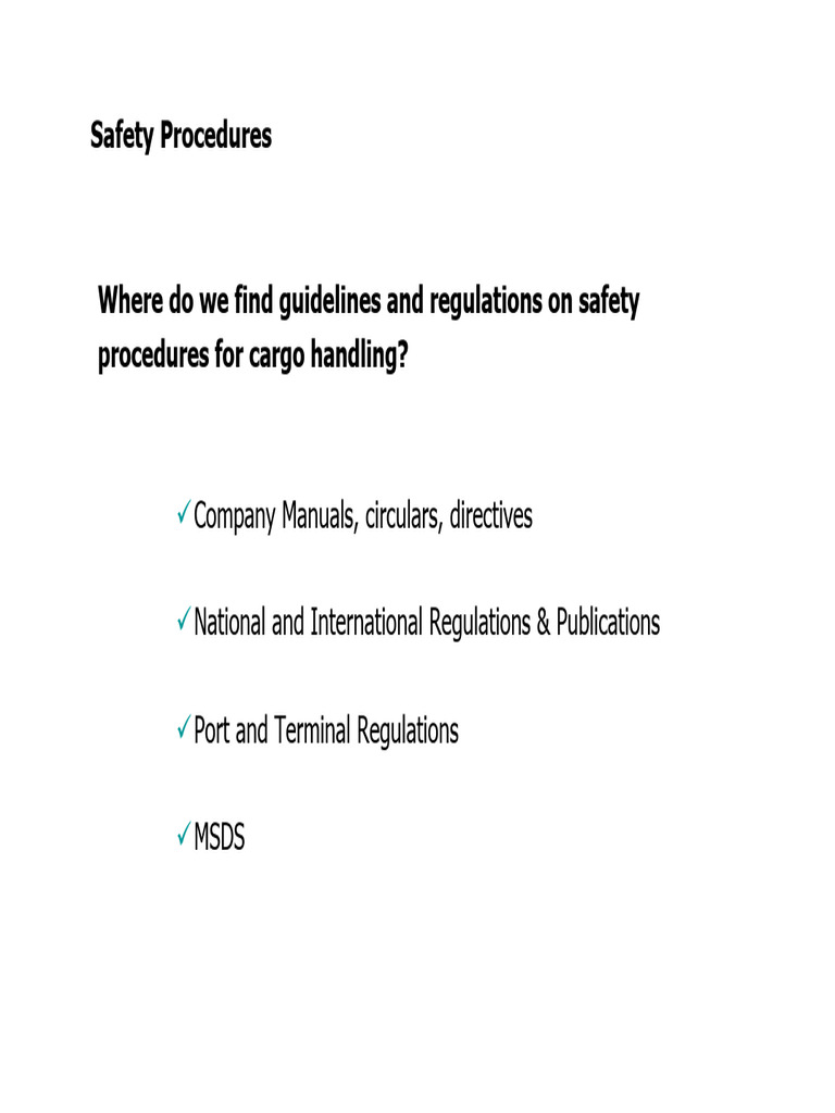 S1 Topic 3 Safety Procedures | PDF | Dangerous Goods | Safety