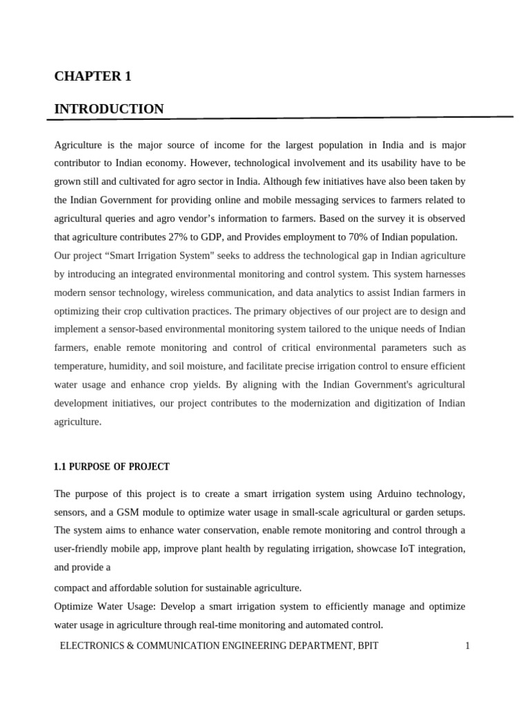 Minor Project Final Report | PDF | Internet Of Things | Agriculture