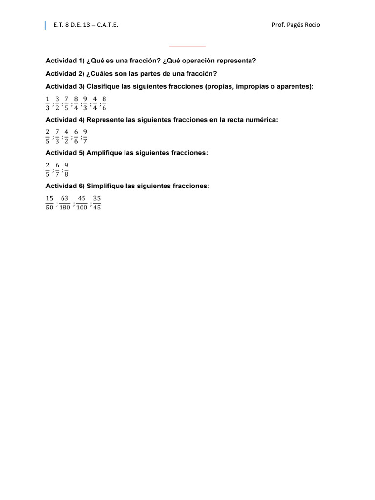 Números Racionales | PDF