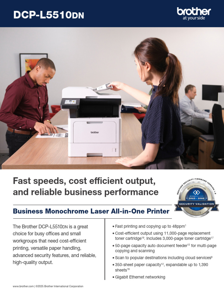 original-dcp-l5510dn | PDF | Printer (Computing) | Image Scanner