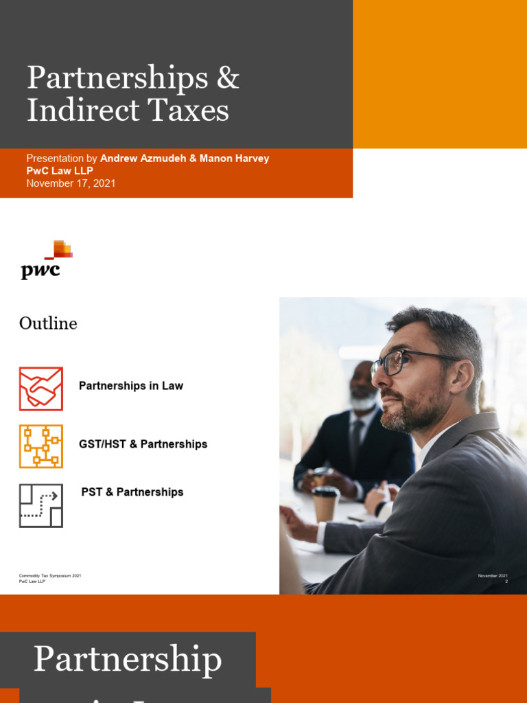Partnership_and_Indirect_Taxes_-_PwC_Law_-_Presentation | PDF | Limited ...