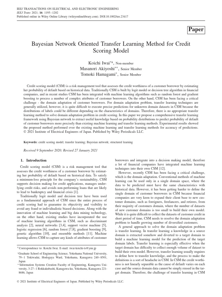 Bayesian Network Oriented Transfer Learning Method | PDF | Bayesian Network | Machine Learning