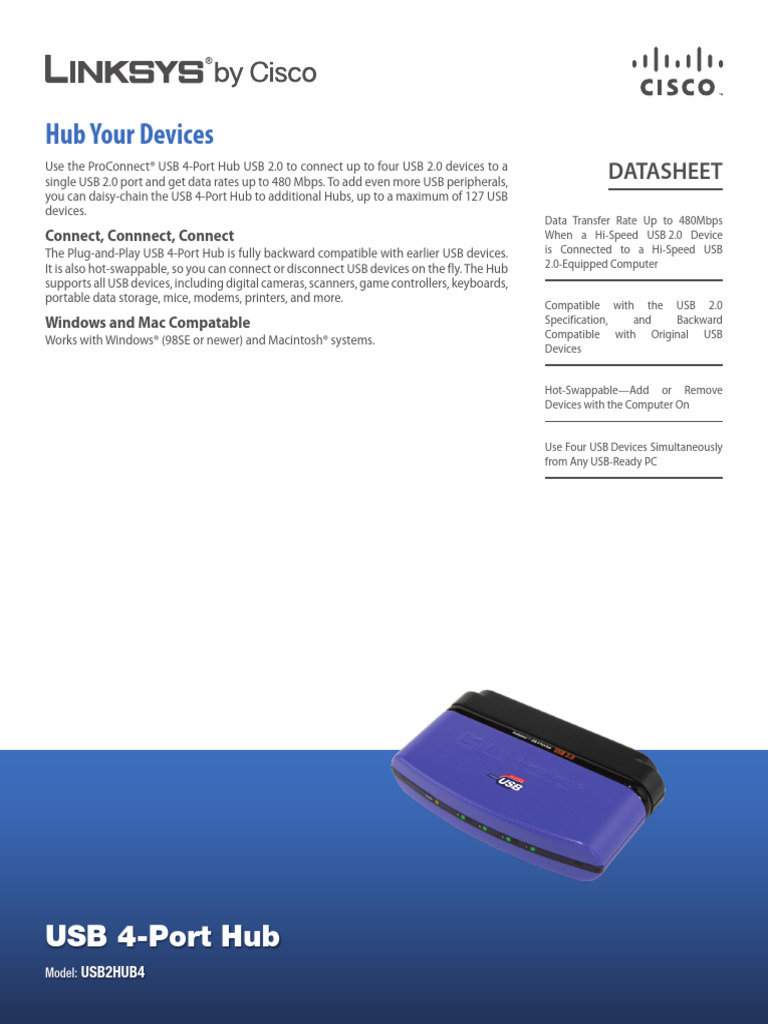 Usb2hub V10 DS B | PDF | Usb | Computing